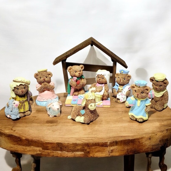 Clair’s Bears | Holiday | Vintage Nativity Bear Set Claires Bears 9 ...
